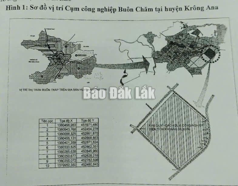 Thành lập Cụm công nghiệp Buôn Chăm, huyện Krông Ana